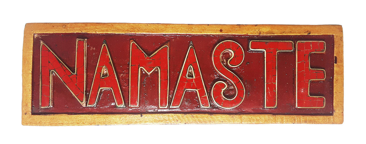 Namaste Sign, Red – Dharma Treasures