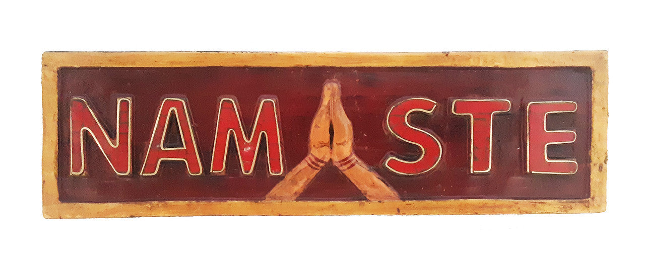 Namaste Sign, Red with Hands – Dharma Treasures