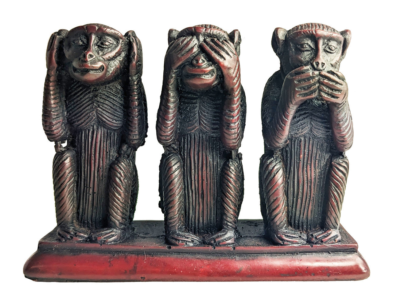 Three monkeys resin statue – Dharma Treasures